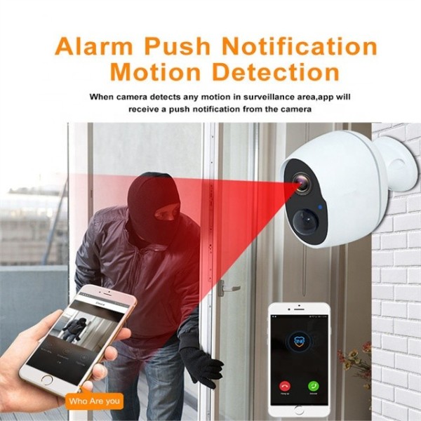 Quality 1920x1080 Tuya Smart Camera 2.0 Mega Pixels Pir Security Camera for sale