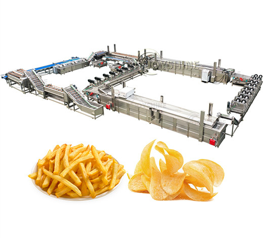 Quality Potato Chips Thickness 1-2mm French Fries Production Line for Frozen Fries for sale