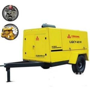 Quality Large portable screw 2 stage air compressor for industry LGCY-10/7 10m³ 0.7 Mpa for sale