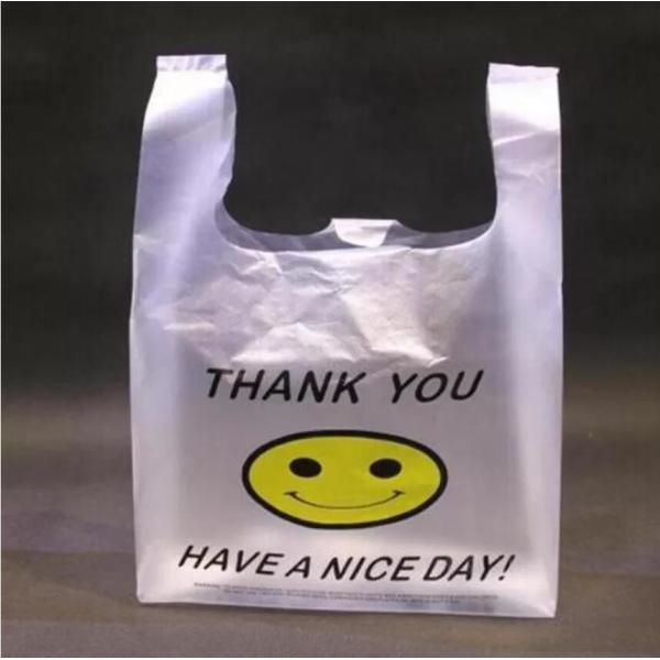 Quality PLA Biodegradable 200 Micron Water Soluble Shopping Bags for sale