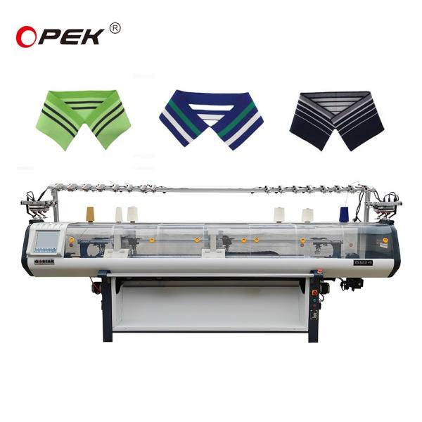 Quality Single System Opek Flat Knitting Machine Fully Jacquard Selection for End for sale
