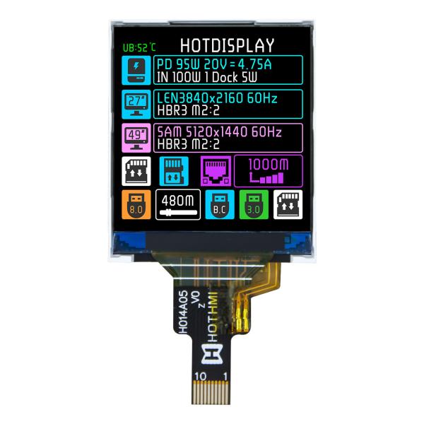 Quality 1.44 Inch TFT LCD Display | 128x128 Resolution SPI ST7735 for sale
