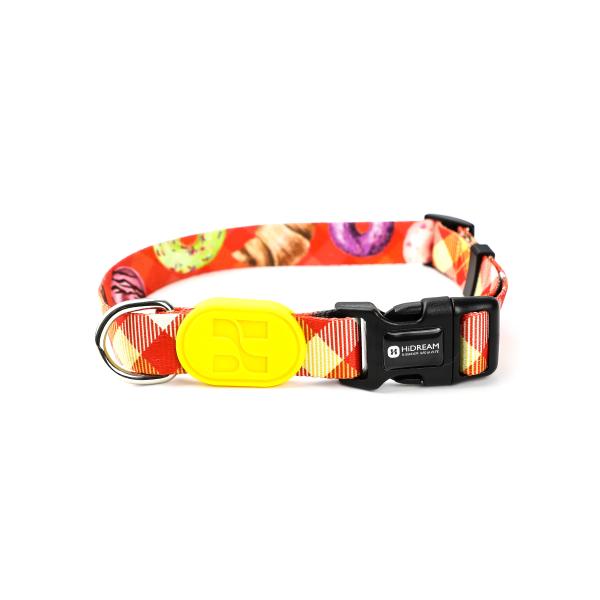 Quality Wide Orange Reflective Dog Collars 1 1.5 2 3 inch Personalized Reflective Puppy Collar for sale