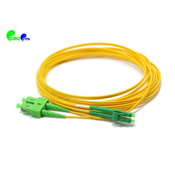 Quality Optical Fiber Patch Cable SC APC - LC APC OS2 9 / 125um G652D Duplex 2.0mm LSZH for sale