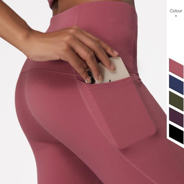 Quality High Stretchy 20 Percent Spansex M And S Gym Leggings With Pockets for sale