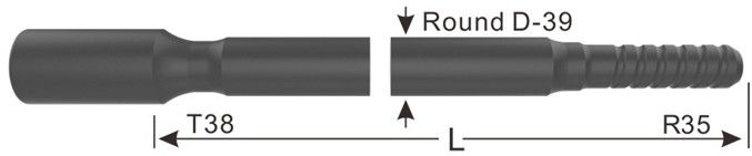Top Hammer Drill Rod For Rock Drillling 28