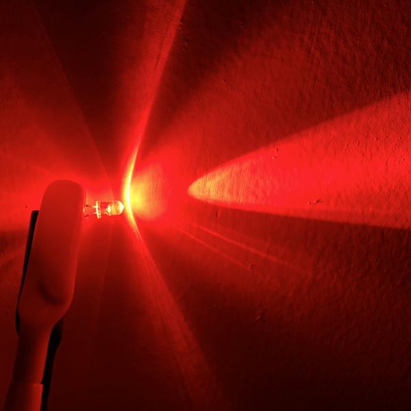 Quality T1 3/4 5mm Red Emitting Color 5mm LED Diode Transparent Round Head For Turn for sale