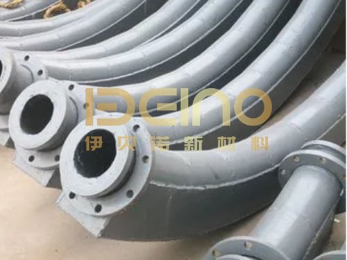 Ceramic tile lined pipe bend