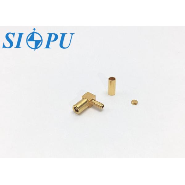 Quality SSMB Female RF Coaxial Connector – Right-Angle, Compatible with RG316/U Cable for sale