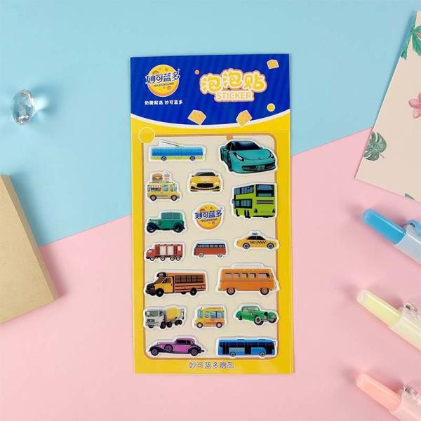 Quality Cartoon Characters Red Bubble Stickers Plastic For Children Reward for sale