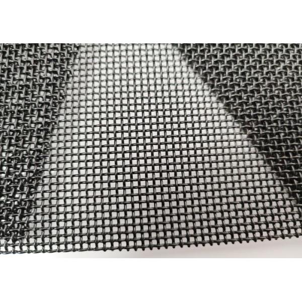 Quality 9mesh 1.2mm Wire Diameter Stainless Woven Mesh With Black Coating for sale