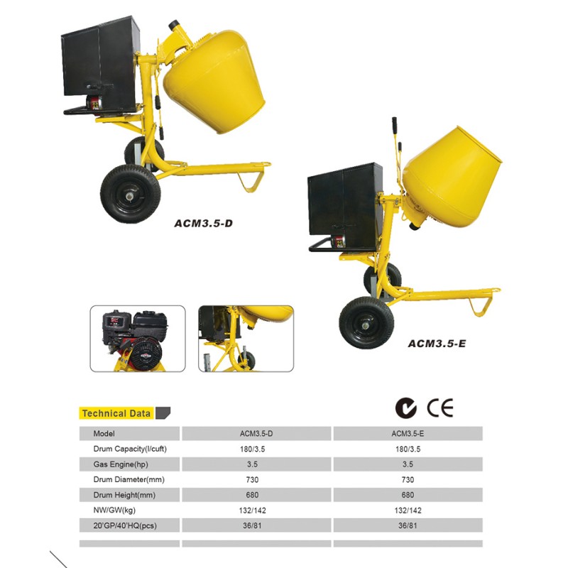 Roll Style Mini Concrete Mixing Machine