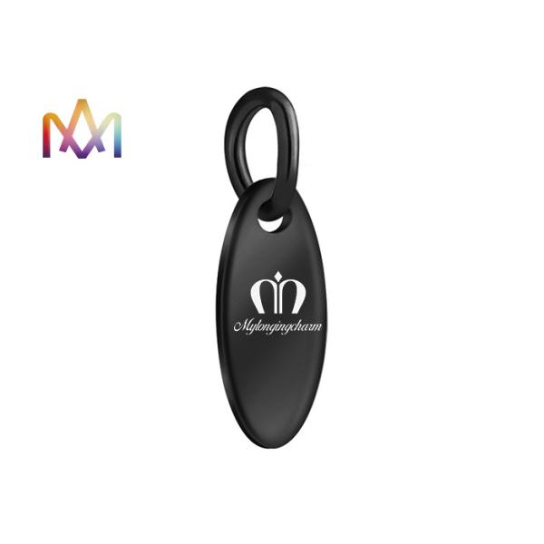 Quality SS304 Oval Dangle Plated Custom Engraving Charms for sale