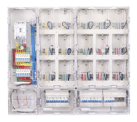Quality Large 15 Way Single Phase Meter Box Outdoor Plastic Electric Meter Enclosure for sale