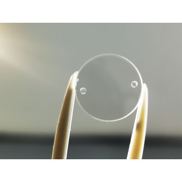 Quality Round Polished Sapphire Optical Windows Scratch Resistance With Hole for sale