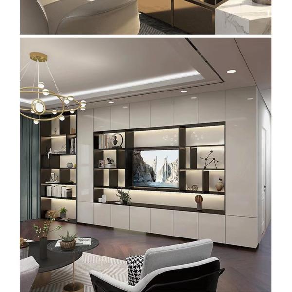 Quality Luxury Stainless Steel Wall TV Cabinet Hotel Hanging for sale
