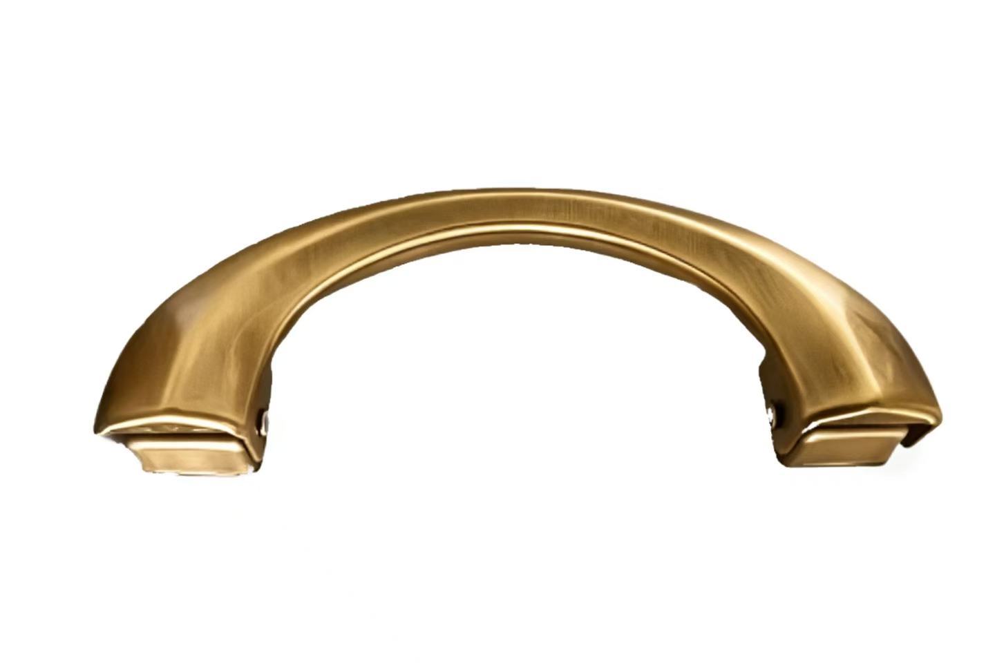 Quality Iron Solid Metal Casket Handle Copper Color Big Size Funeral Coffin Fittings H9016 for sale