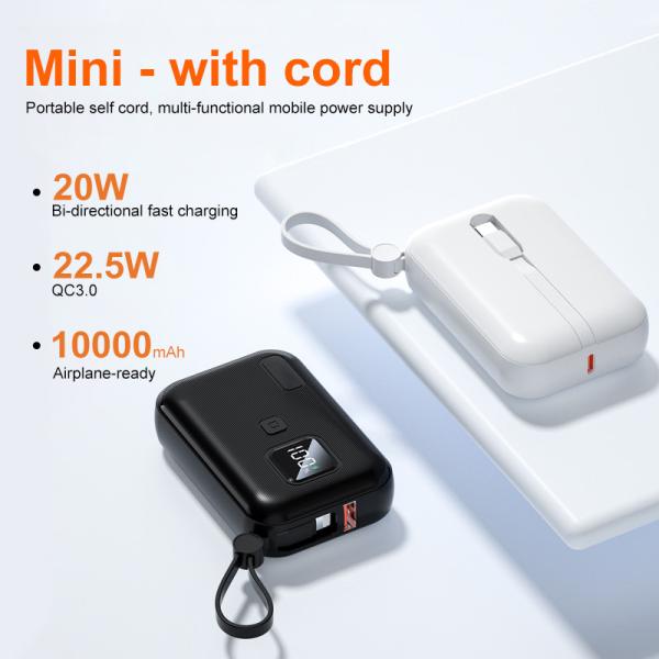 Quality 5W/7.5W Wireless Mini Power Bank 10000mAh Charge Type C Input Output Lightweight for sale