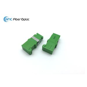 Quality PC Housing Fiber Optic Cable Adapter Flanged / Flangeless Simplex SC Side for sale