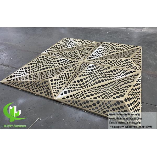 Quality 3D Aluminum Cladding Panel with PVDF Coating and Customizable Patterns in for sale