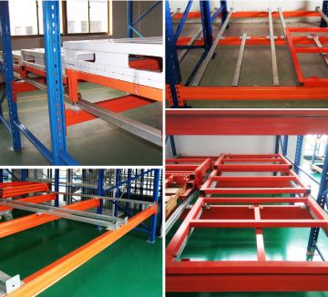 Push Back Pallet Rack High Density Warehouse Storag Rack
