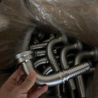 China 87992 9000psi Hydraulic Hose Flange Fitting 90 Degree Elbow Sae factory