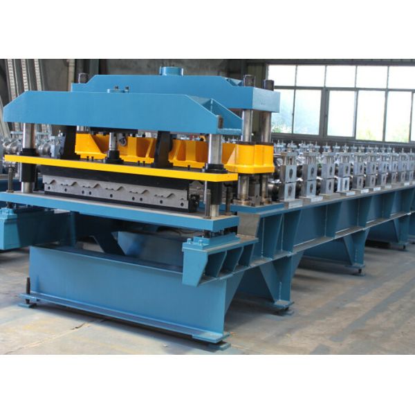 Quality Steel Roofing Sheet Roll Forming Machine PPGI GI IBR Trapezoid , Roof Sheet Rolling Machines for sale