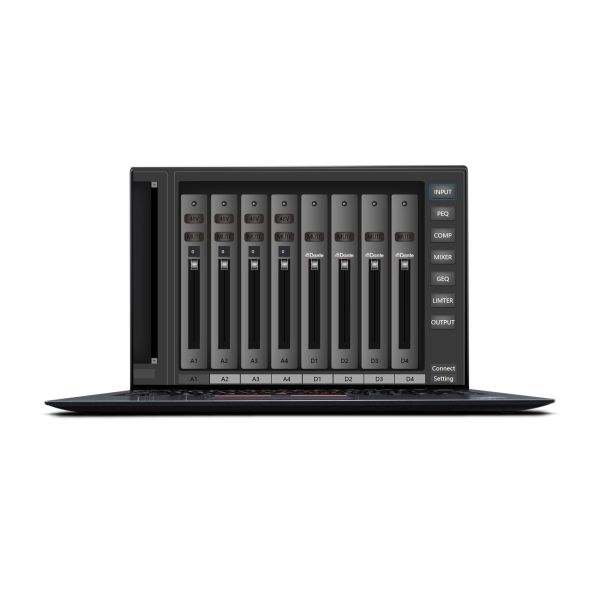 Quality 4 In 4 Out Transmitter Dante Audio Processor Compressor DSP Audio Mixer With for sale