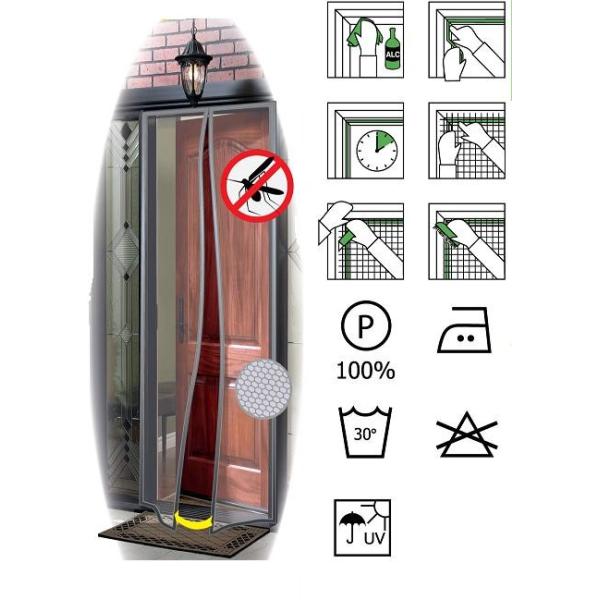 Quality Double Garage Screen Door Magnetic Middle Customized Mosquito Net Door for sale