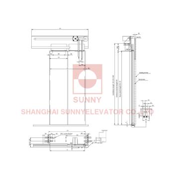 Quality Two Panel Side VVVF Synchronous Elevator Door Operator Mechanism for sale