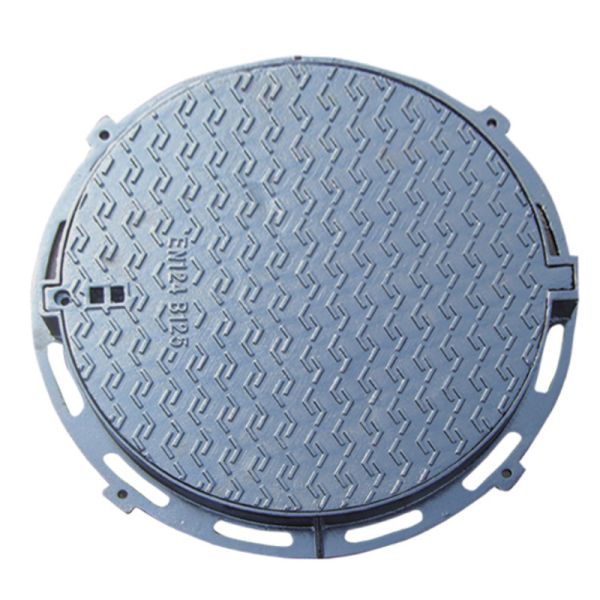 DI-019 Ductile Iron Round Sewer Cover , EN124 B125 Round Composite ...