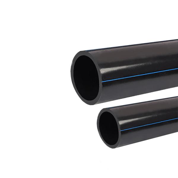 Quality Black HDPE Water Supply Drain Pipes PE100 Plastic 100 Meters for sale