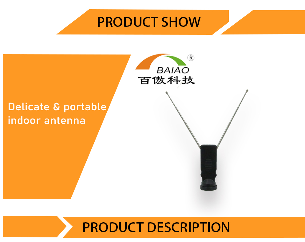 Indoor vhf/uhf/hdtv Home Antenna ROD TV antenna Telescopic HDTV Antenna