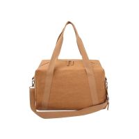 Quality Excellent Kraft Paper Gym Brown Tote Luggage Travel Bags with Wear and Tear for sale