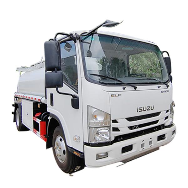 Quality Made in China Factory Qingling Left Hand Drive Oil Fuel Bowser Mobile Fuel Tanker Truck 6000l for sale
