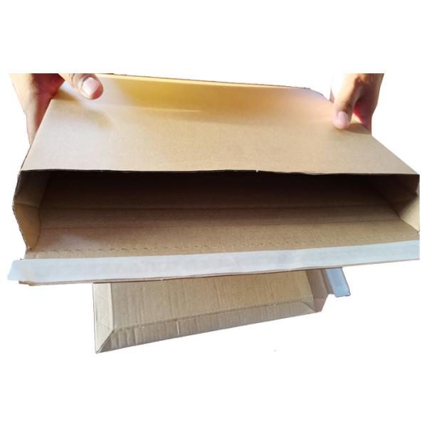 Quality Recycled A4 Size Eco Friendly Rigid Mailers Corrugated Cardboard Envelope Box for sale