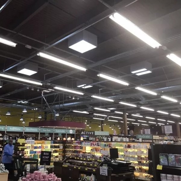 Quality TUV 4 Foot Linkable LED Shop Lights , Ra80 Linear Suspended Light Fixture for sale