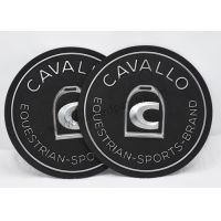 Quality 2mm Silver TPU Embossed Patches OEKO Black 3D Suede Label for sale