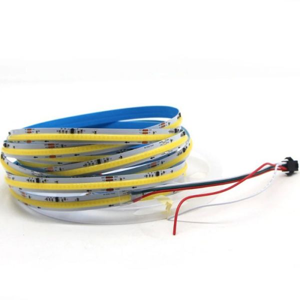Quality 24v Addressable Single Color Cob Light Strip With 360 Leds/M Ip20 for sale