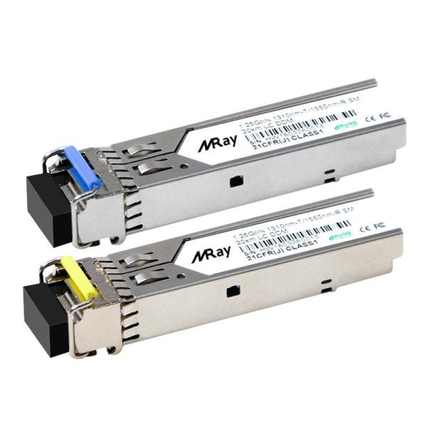 Quality BIDI Sfp Lc Transceiver , BX20 Sm Sfp Module 20Km For Gigabit Ethernet for sale