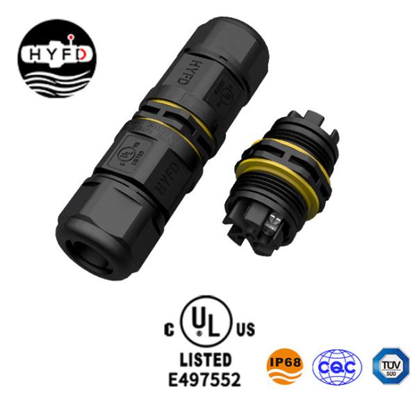 Quality 4 Pin Straight Screw Termination CQC Waterproof Circular Connectors for sale