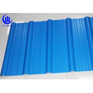 Quality Excellent Corrosion Resistanc PVC Blue Corrugated Plastic Roofing Sheets 1130mm for sale
