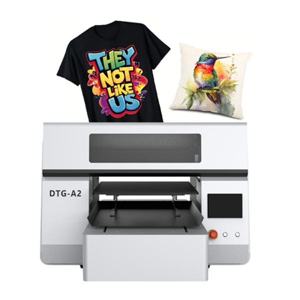 Quality Double Station A2 DTG Direct to Garment Printer White Ink & Color Printing System for sale