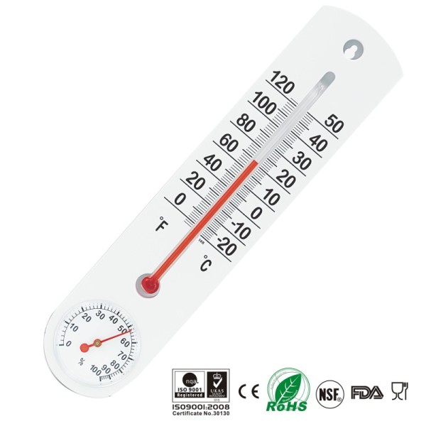 Quality Metal Case Glass Tube Outdoor Temperature Gauge , Indoor Outdoor Temp Gauge Quick Response for sale