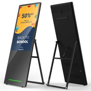 Quality Outdoor Floor Standing LCD Advertising Display 2000 Cd/M² High Brightness for sale