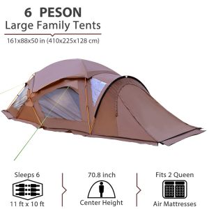 Quality Double Layer Breathable 190T Polyester Pop Up Camping Tent for sale