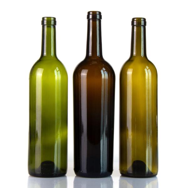 Quality Personalized Bordeaux Glass Wine Bottle 187ml 375ml 750ml for sale