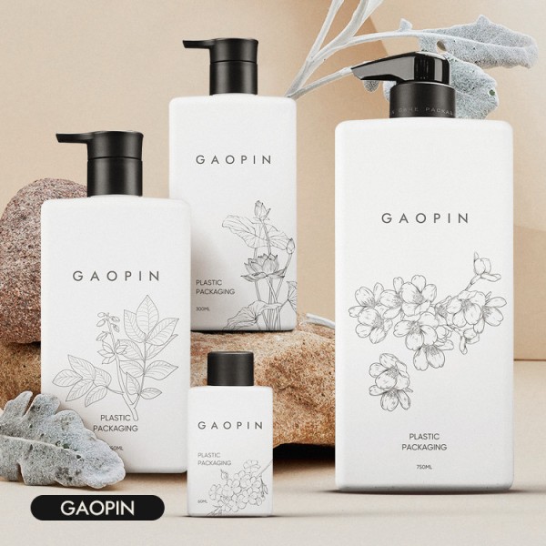 Quality 60ml 300ml 350ml 750ml White Custom color White HDPE plastic pump shampoo lotion bottles for sale