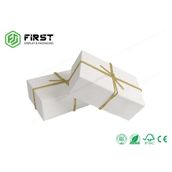 Quality High End Gift Boxes Custom Logo High Glossy Cardboard Gift Box Packaging With for sale