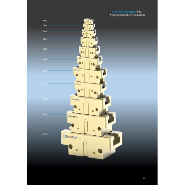 Quality Enhanced Two Jaw Parallel Pneumatic Gripper TWT-P 2 Finger Parallel Gripper for sale